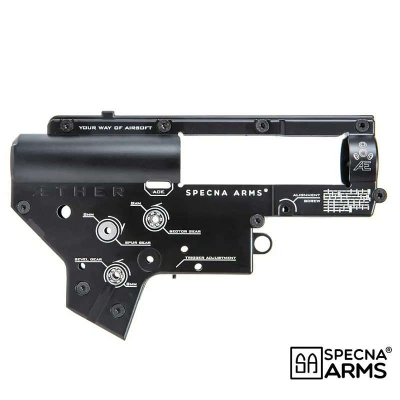 Gearbox Ver.2 8mm Specna Arms Prime Negro | Airsoft Yecla